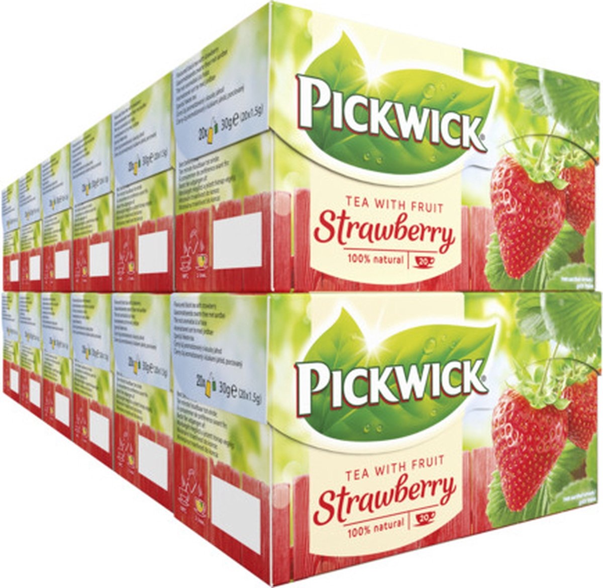 Pickwick Aardbei Fruit Thee 20 stuks